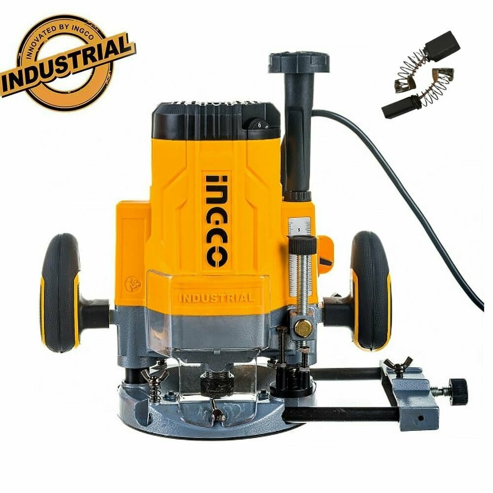 Фрезер INGCO 2200 Вт, 0-23000 об/мин, патрон цанг. 6-8-12мм RT22008