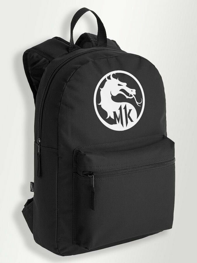 Черный школьный рюкзак с принтом игры Mortal Kombat 11 - 97