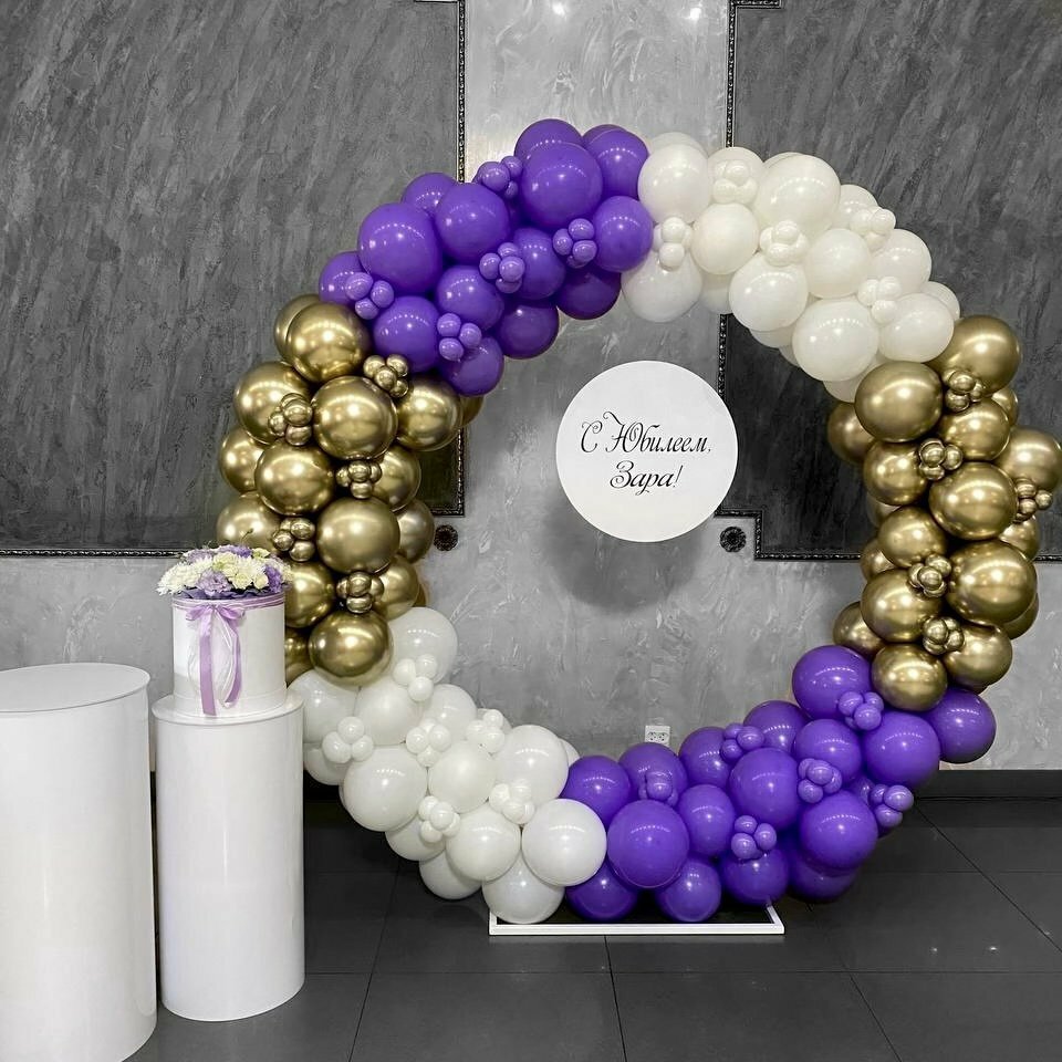 Фотозона – круг из латексных шаров