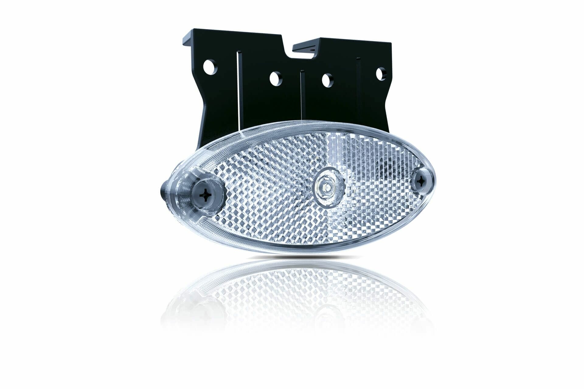 Фонарь габаритный светодиодный Fristom FT-061 B+K LED, 12-36В, белый, со светоотражателем и кронштейном (1 шт.)