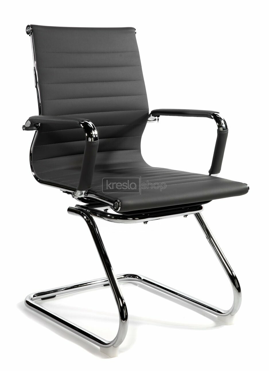 Конференц-кресло Norden Техно CF HB-100-45 серая экокожа