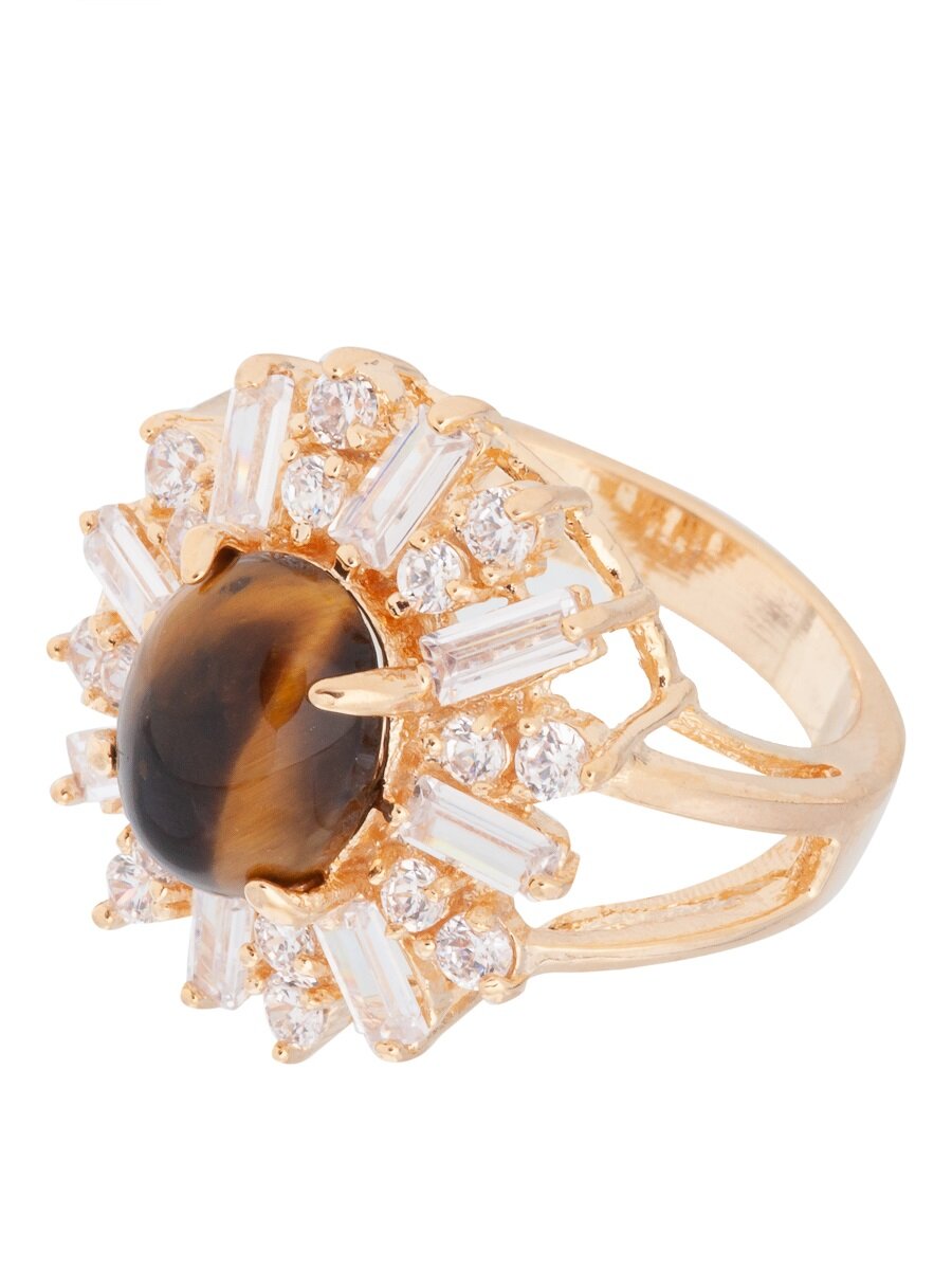 Кольцо, тигровый глаз