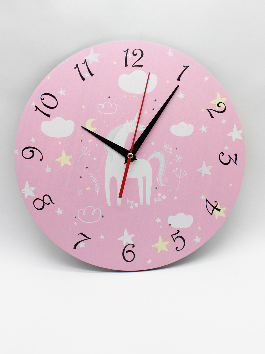 Часы настенные в детскую комнату декоративные RiForm "Единорог", 30 см