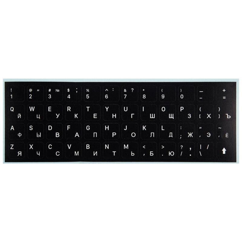 Этикетки на клав. Red Line для ноутбуков, рус и англ, черный (УТ000032336) 1810143