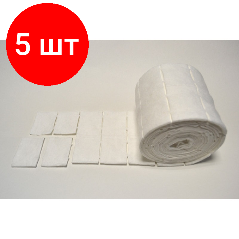 Комплект 5 штук, Перевяз. ср-ва Ватное полотно 100гр 260 стиков Емельянъ Савостинъ ШК9050