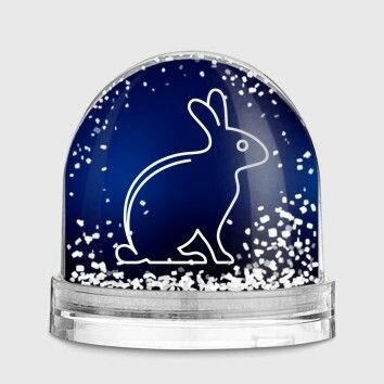 Водяной шар год Кролика №2, Блестки-сердечки