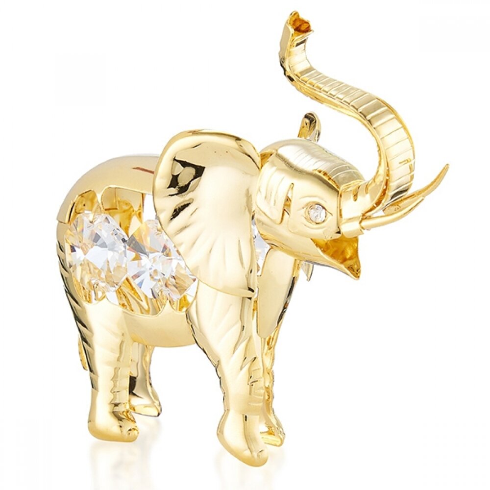 Фигурка Crystal Temptations "Слон позолоченный", 4 хрусталика