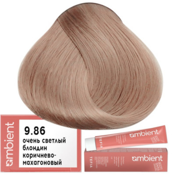 Крем-краска для волос AMBIENT 9.86 Tefia