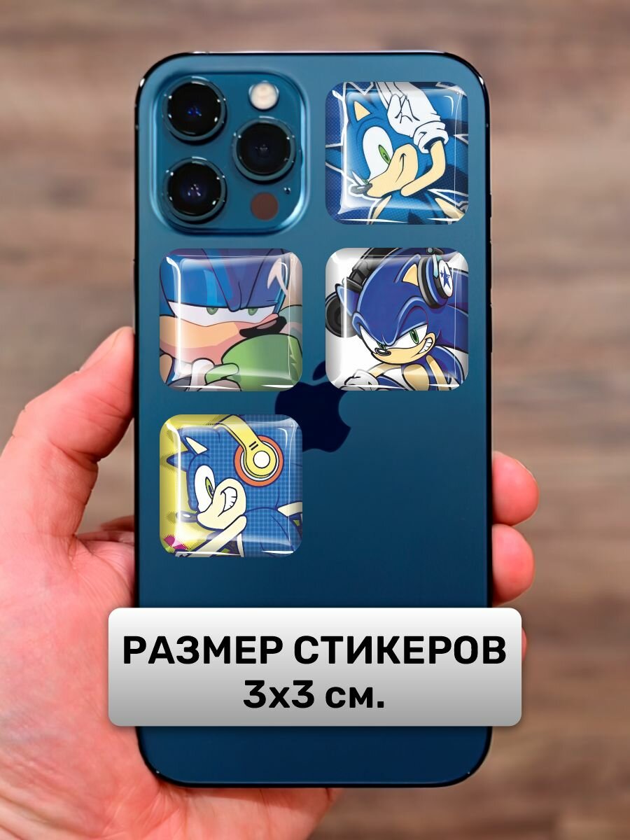 3D стикеры игра Соник — фото 1