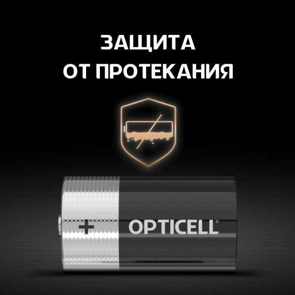 Батарейки Opticell D/LR 20 Basic, 2 шт. — фото 1