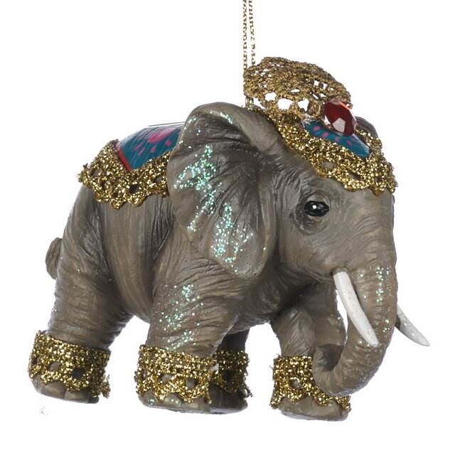 Елочная игрушка Слон Раджпура - Bharat Culture 12 см, подвеска, Goodwill, TR21329