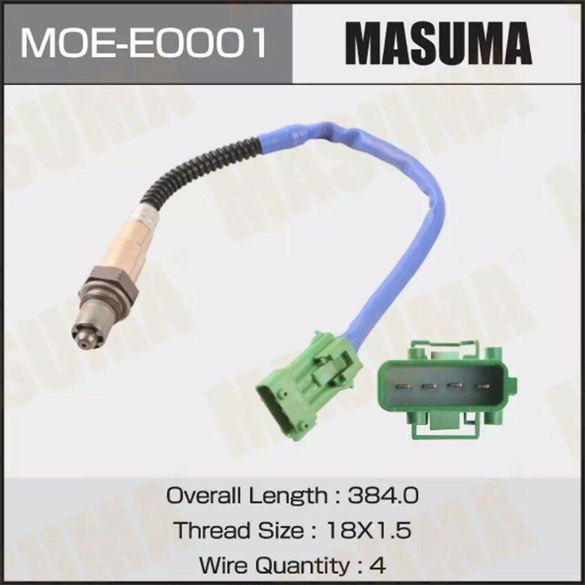 Датчик кислорода Citroen C4 04-; Peugeot 206 98-, 307 00- 1.4i, 1.6i до католизатора Masuma