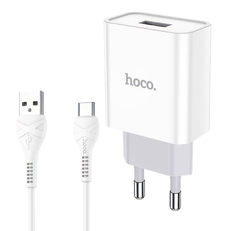 Сетевое зарядное устройство Hoco C81A Asombroso Single Port Charger (EU), белый