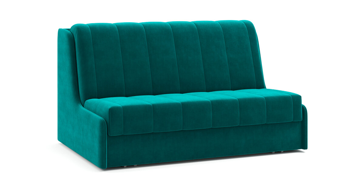 Прямой диван Цвет Диванов Доминго Next 155 173 прямой Морская волна c механизмом