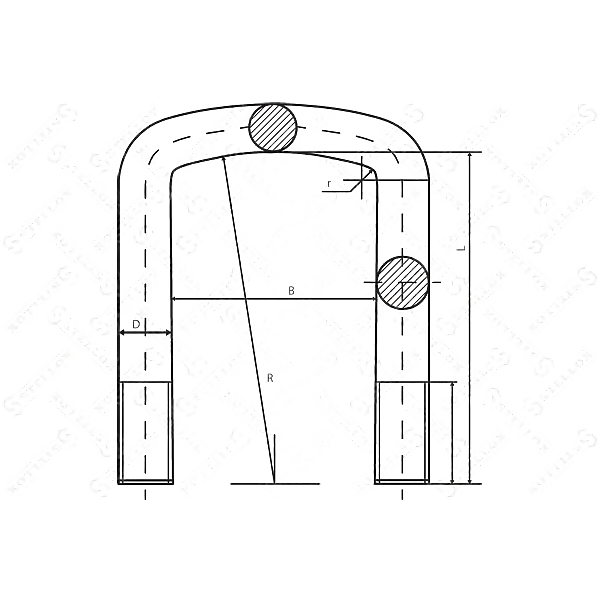 STELLOX 84-64605-SX (06.46119-0028 / 06.46119-0029 / 06461100355) стремянка с гайкой 81xm16x1.5x355-u hd95-b05 \ man