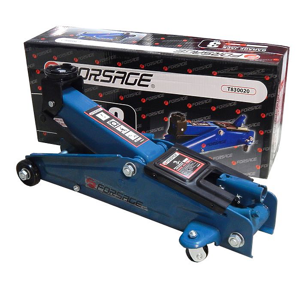 FORSAGE F-T830020 домкрат подкатной гидравлический, 3т, h min-135mm, h max-400mm\