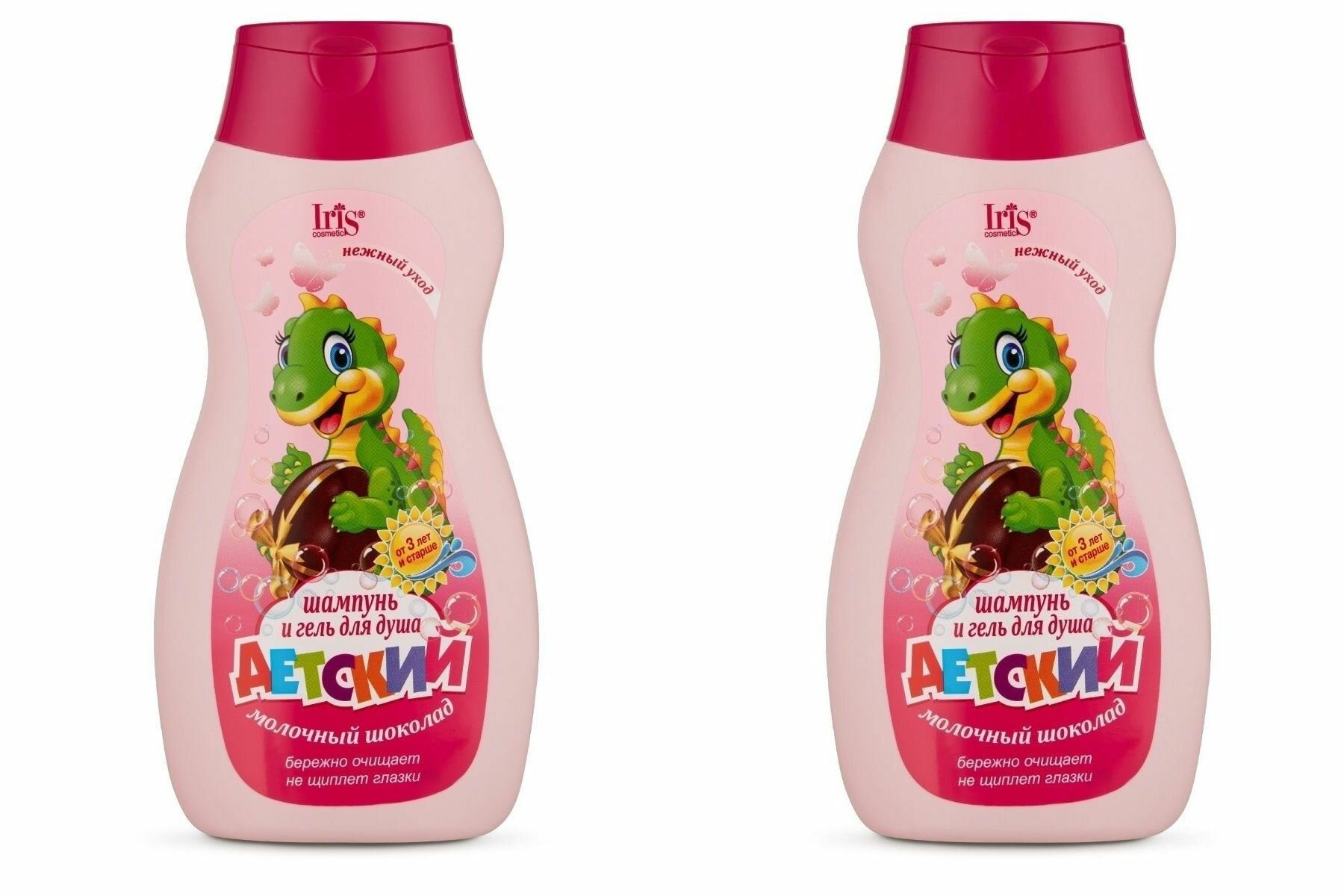 Iris Cosmetic Шампунь-гель Детский Молочный шоколад, 2 в 1, 300 мл, 2 шт.