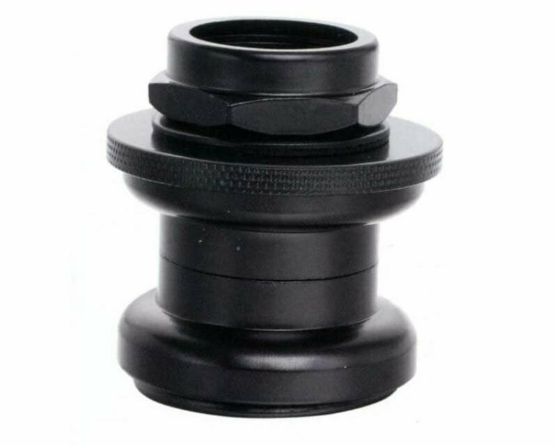 Рулевой набор велосипедный для колонки H805BK 1"X24T(22.2x30x27мм) внешний резьбовой, насыпные подшипники чашки сталь, черный NECO