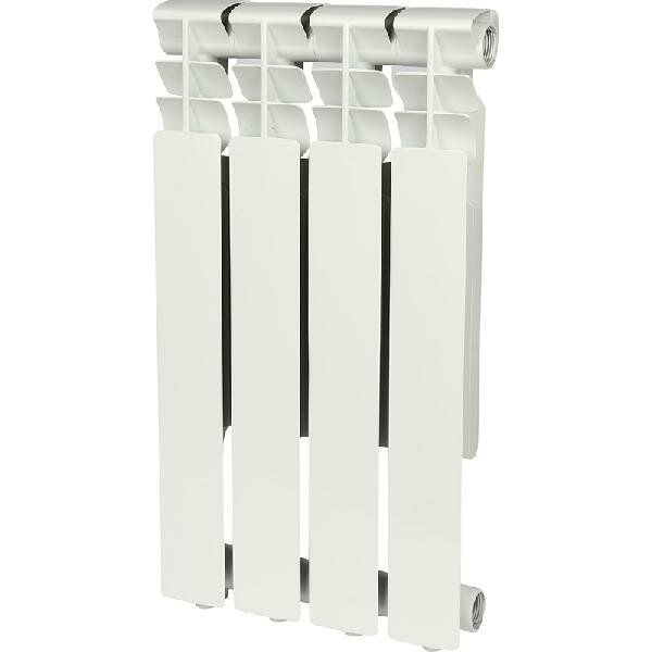 Радиатор алюминиевый ROMMER Optima 500 4 секции боковое подключение (RAL9016) RAL-0210-050004