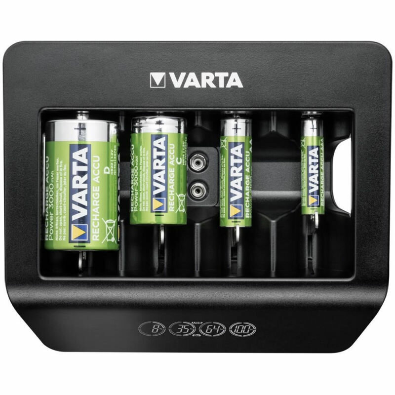 Зарядное устр-во VARTA LCD Universal Charger+ для 1-4 AAA/AA/C/D/9V/USB, 220В (57688 101 401)