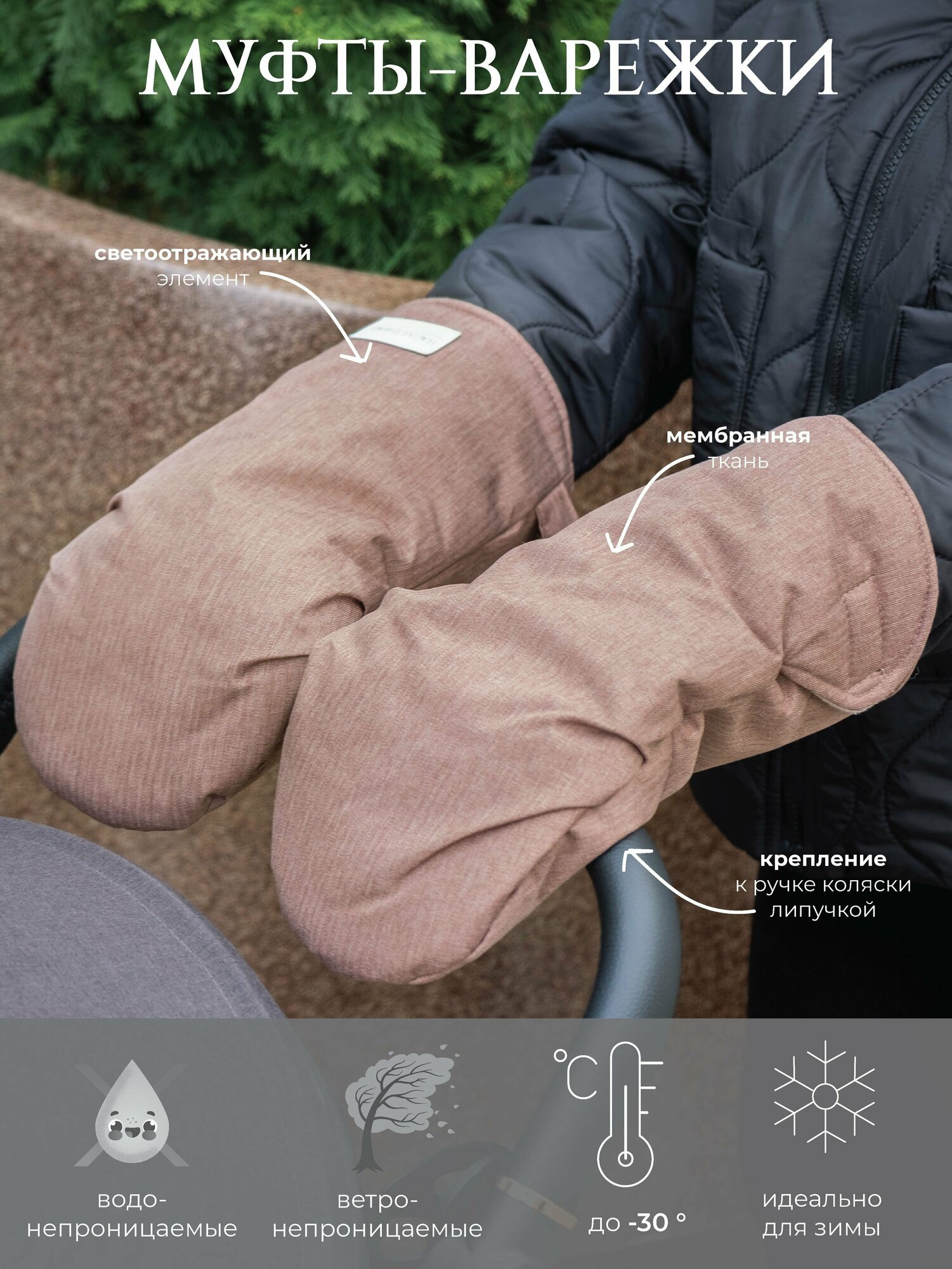 Варежки Взрослая для мужчин и женщин