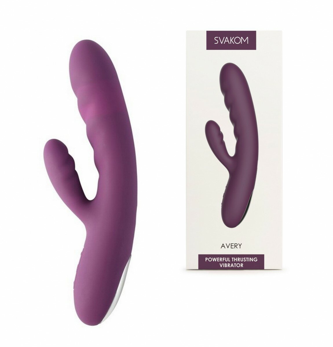 Вибратор-кролик Svakom «Avery Lilac» возратно-поступательными движениями