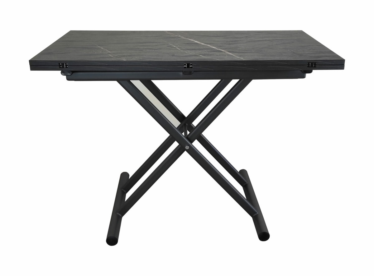 Стол-трансформер Терминал B2448 Антрацит/HPL пластик Мрамор черно-коричневый 028