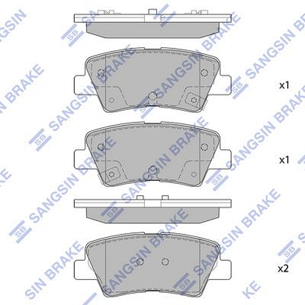 HI-Q SP1407 sp1407 колодки дисковые задние\ soul 1.6i / crdi 09, Sonata (Соната) V 2.0ti / crdi 05