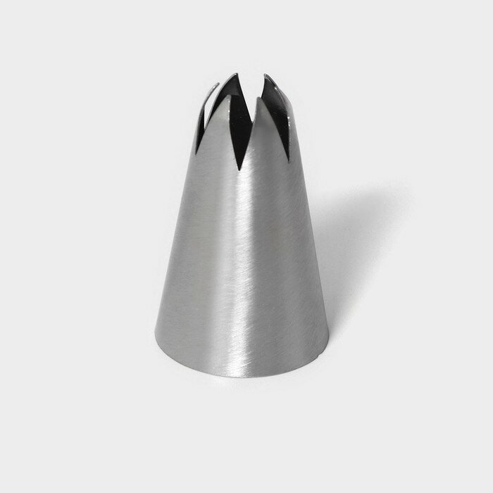 Насадка кондитерская «Закрытая звезда», d=3 см, выход 0,8 см, нержавеющая сталь, 2957179