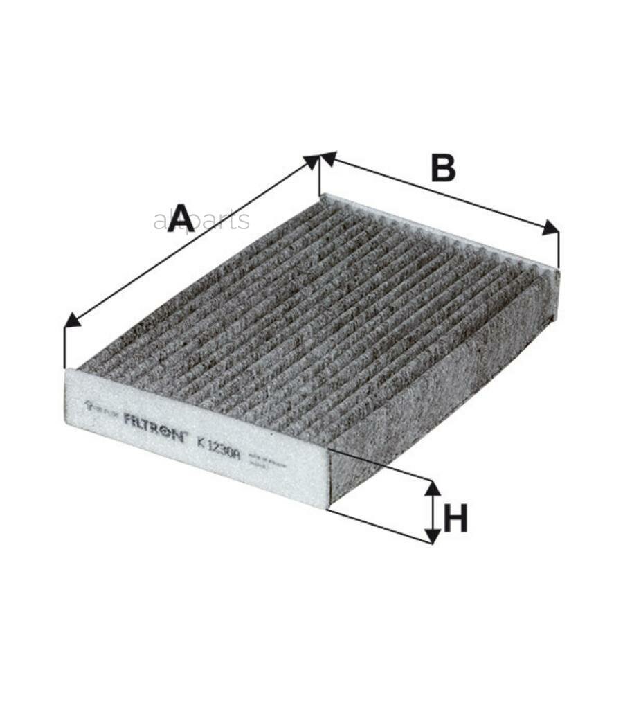 FILTRON K1230A Фильтр салонный (угольный) NISSAN Juke/RENAULT Fluence all 2010-> FILTRON K1230A