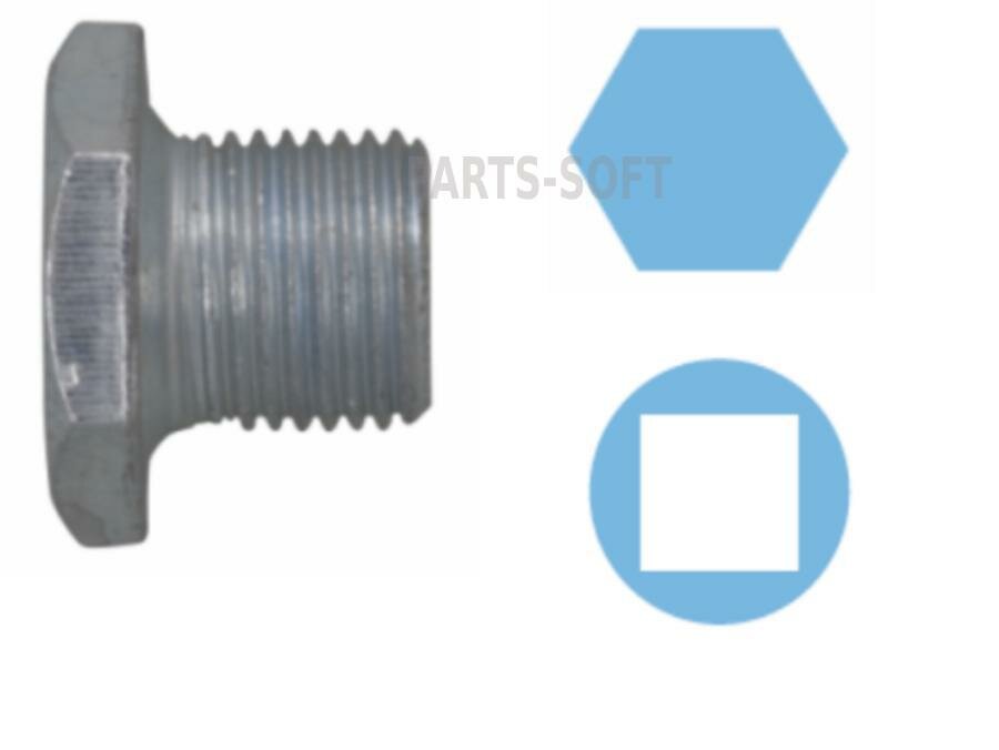 Пробка масляного поддона M14x1.25 CITROEN: AX 86-98, BERLINGO 96-, BERLINGO фургон 96-, BX 82-94, BX Break 83-94, C15 84-05, .