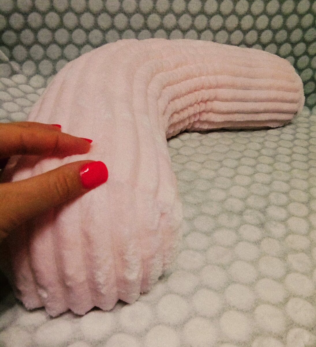 Подушка-валик 33 пледа "Розовая Нежность Плюш"