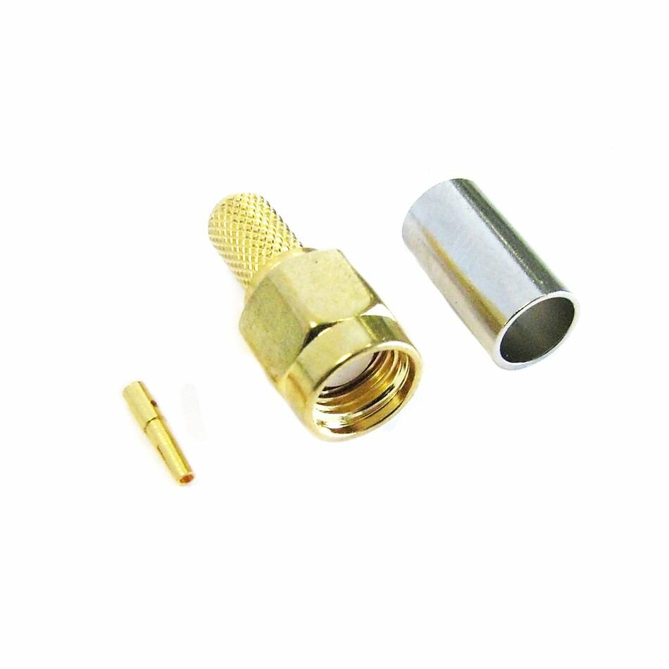 Разъем обжимной S-A111F RP-SMA-male на кабель RG-58 и рк 50-3-18