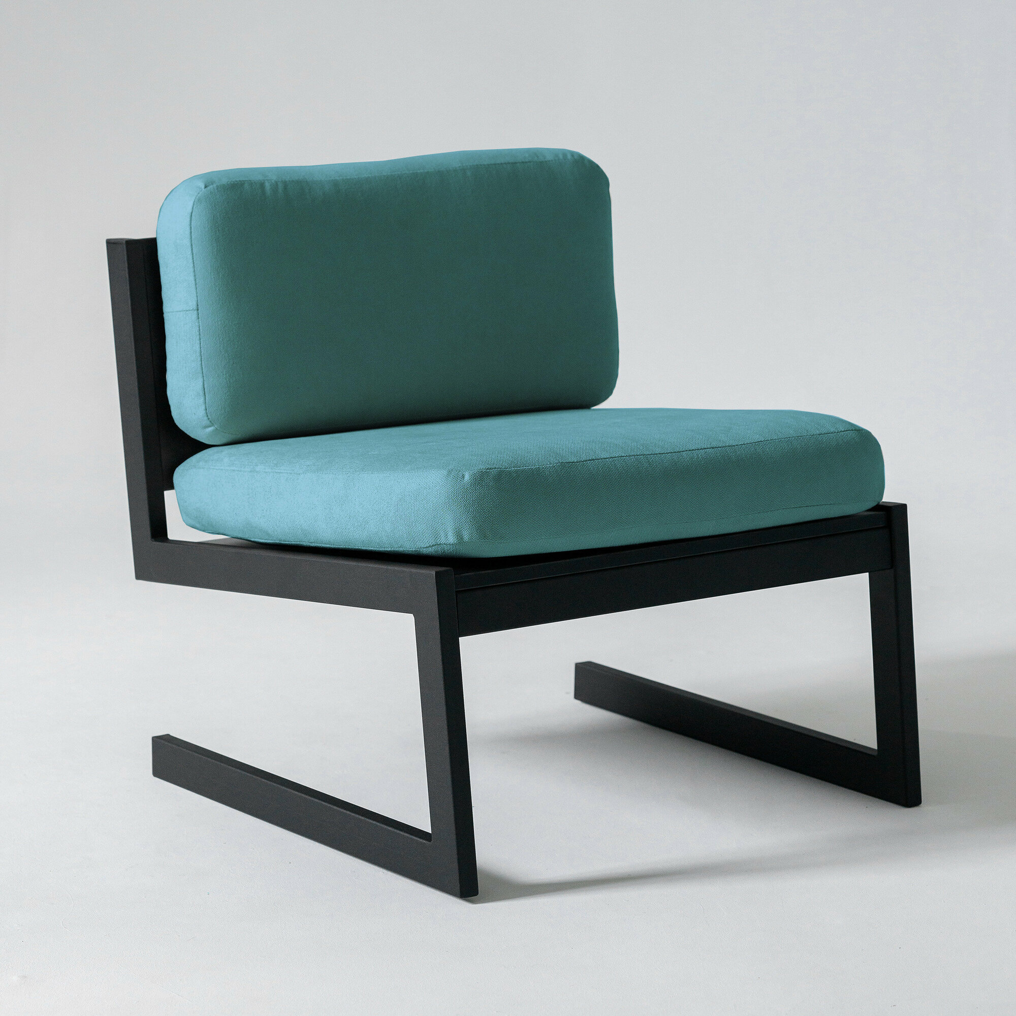 Кресло лофт Bengal 65х72х70 см, обивка: велюр, цвет: омега 08, на кухню, в офис, в прихожую, на балкон, в кафе, в салон красоты, прямой