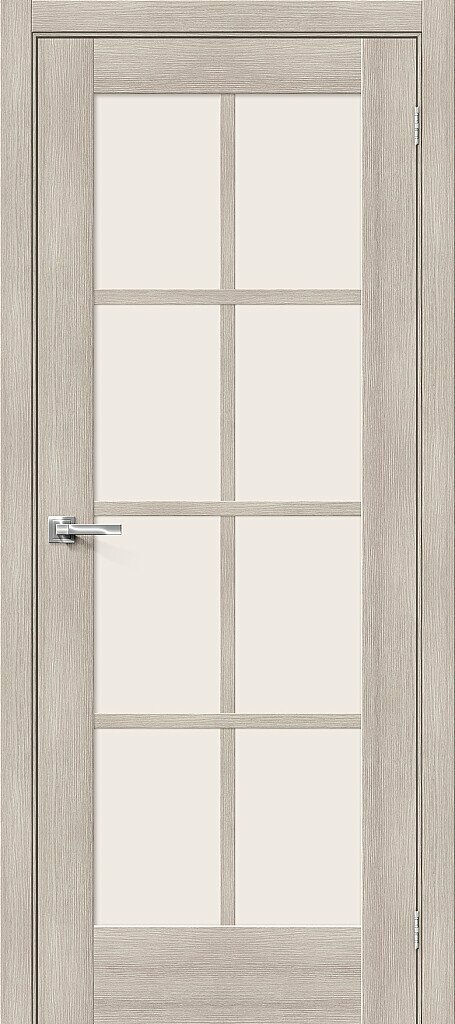 Дверь Прима-11.1 / Цвет Cappuccino Melinga / Стекло Magic Fog / Двери Браво