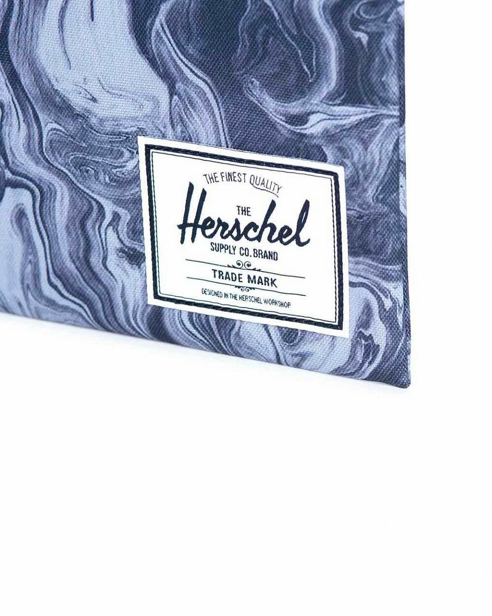 Сумка клатч Herschel, фактура тиснение, Black Marble — фото 1