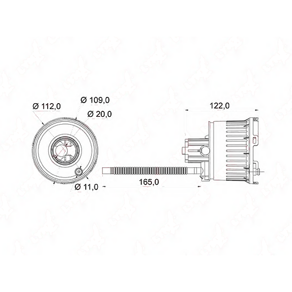 LYNXAUTO lf-964m (1602781 / 34604 / FS25004) фильтр топливный погружной Mazda (Мазда) 3(bk) 1.6 06-09