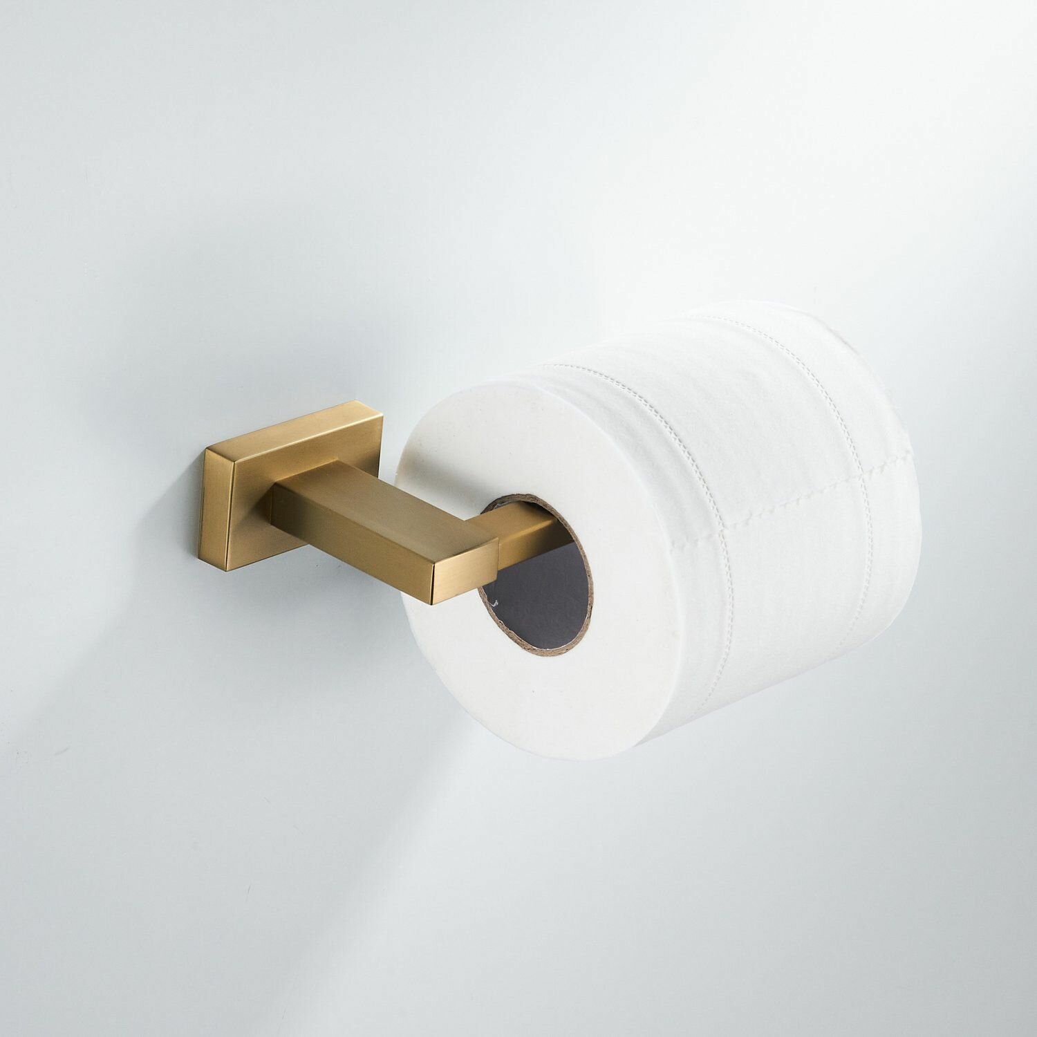 Держатель туалетной бумаги Shevanik SG5615G, латунь, без крышки, цвет золотой сатин