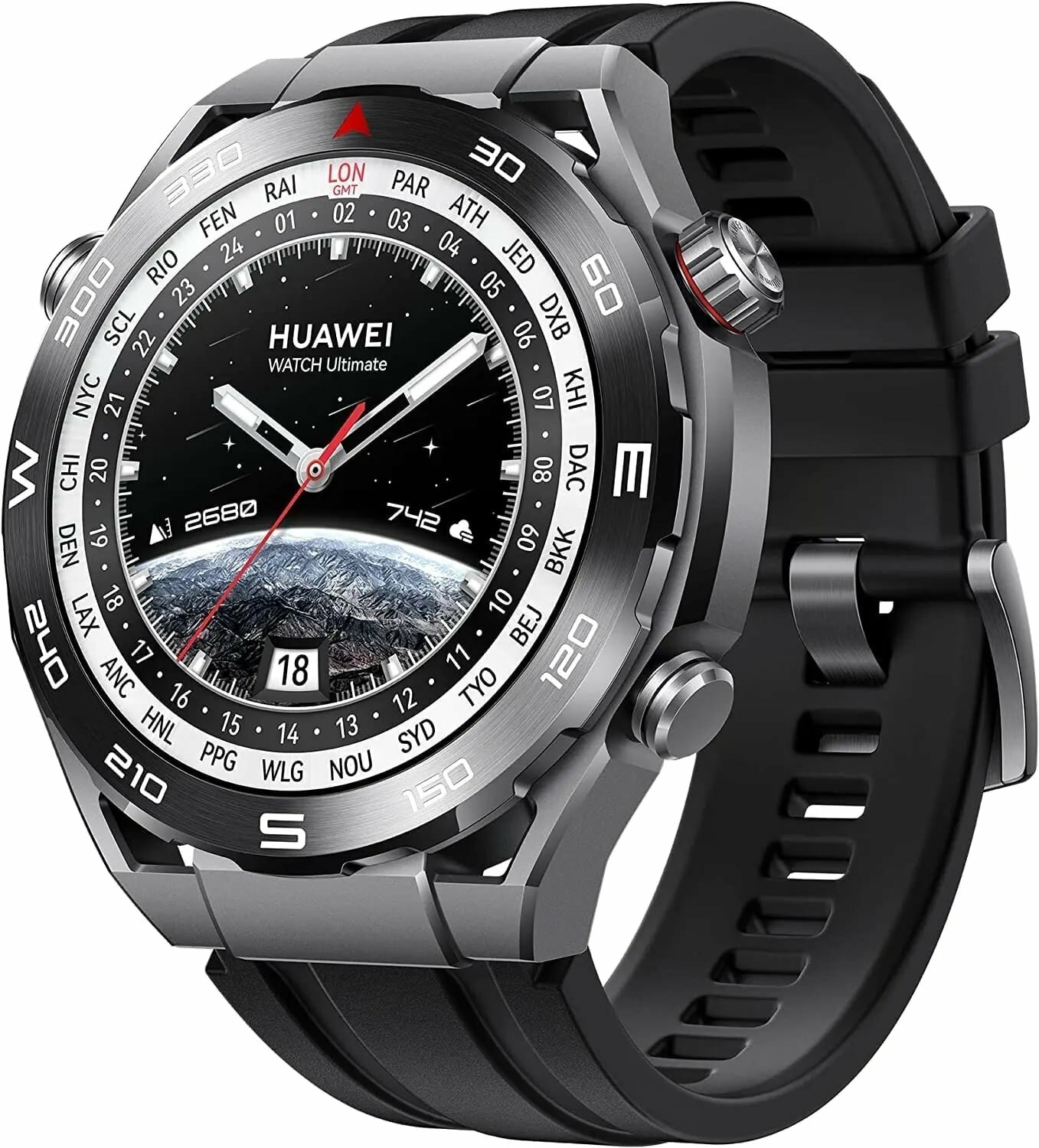 Смарт-часы HUAWEI WATCH Ultimate, черный