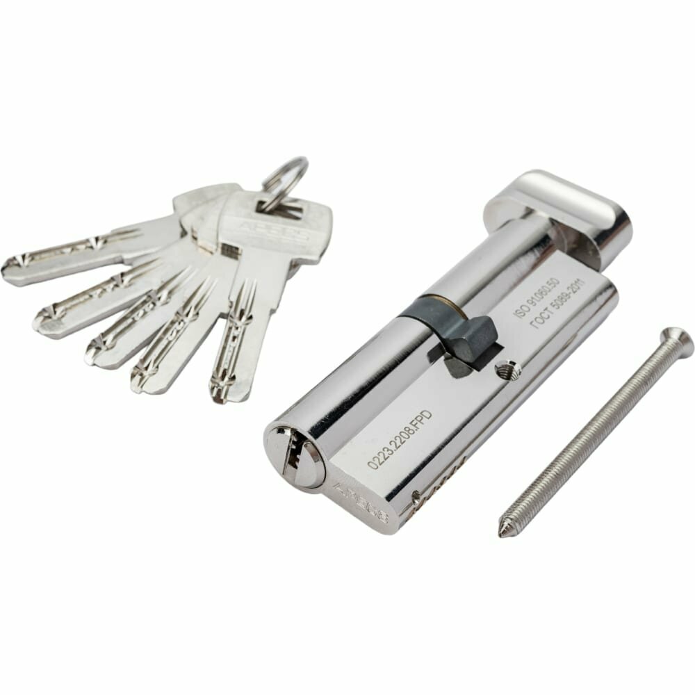 Цилиндровый механизм Apecs SM-85/40C/45/-C-NI 23200, для входных дверей