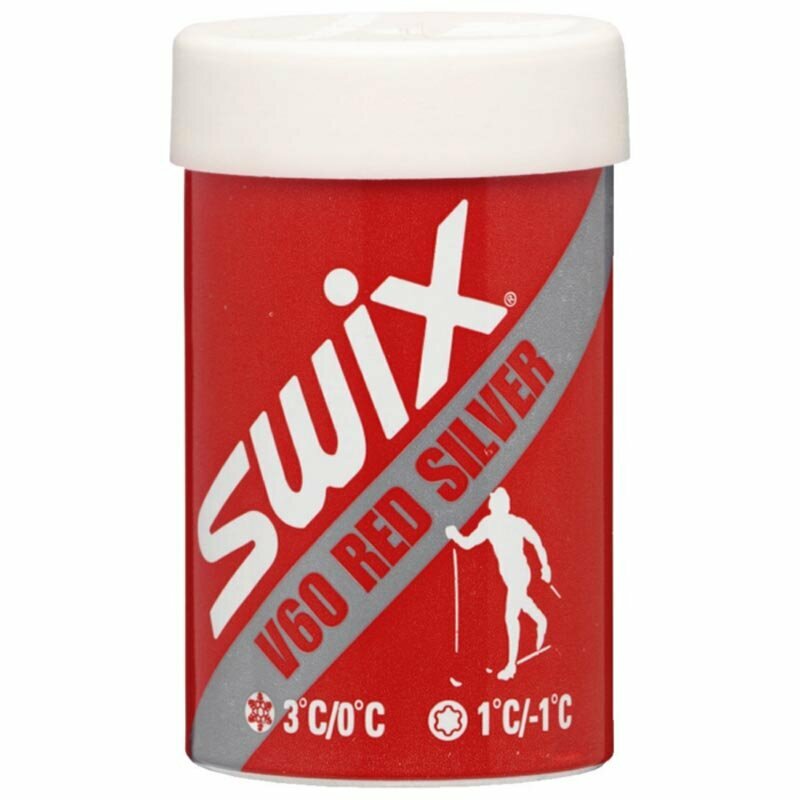 SWIX Мазь держания SWIX V60 Red/Silver (+1°С -1°С) 45 г.