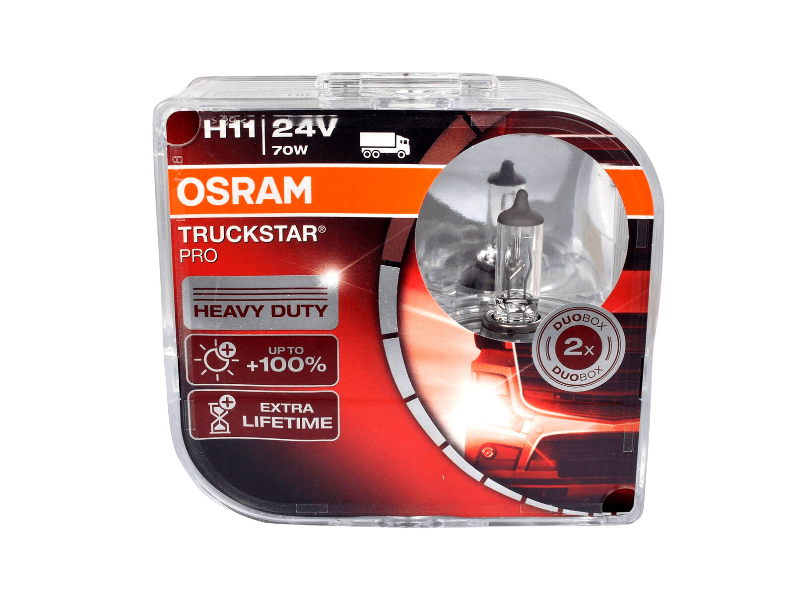 Набор ламп 24V 70W H11 OSRAM TRUCKSTAR PRO комплект O-64216 TSP2 EURO
