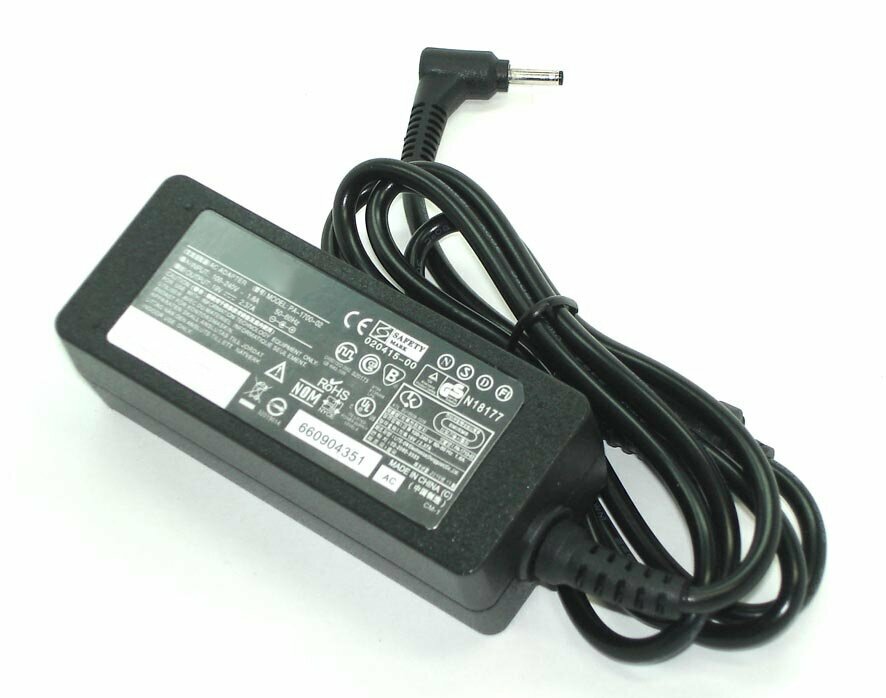 Блок питания для ноутбука Acer 19V 2.37A (45W) разъем 3.0 x 1.1 без сетевого кабеля