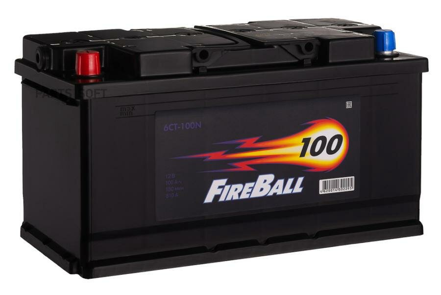 Акб 100а/ч прямая [+ -] fireball 810а 353/175/190 стандартные
