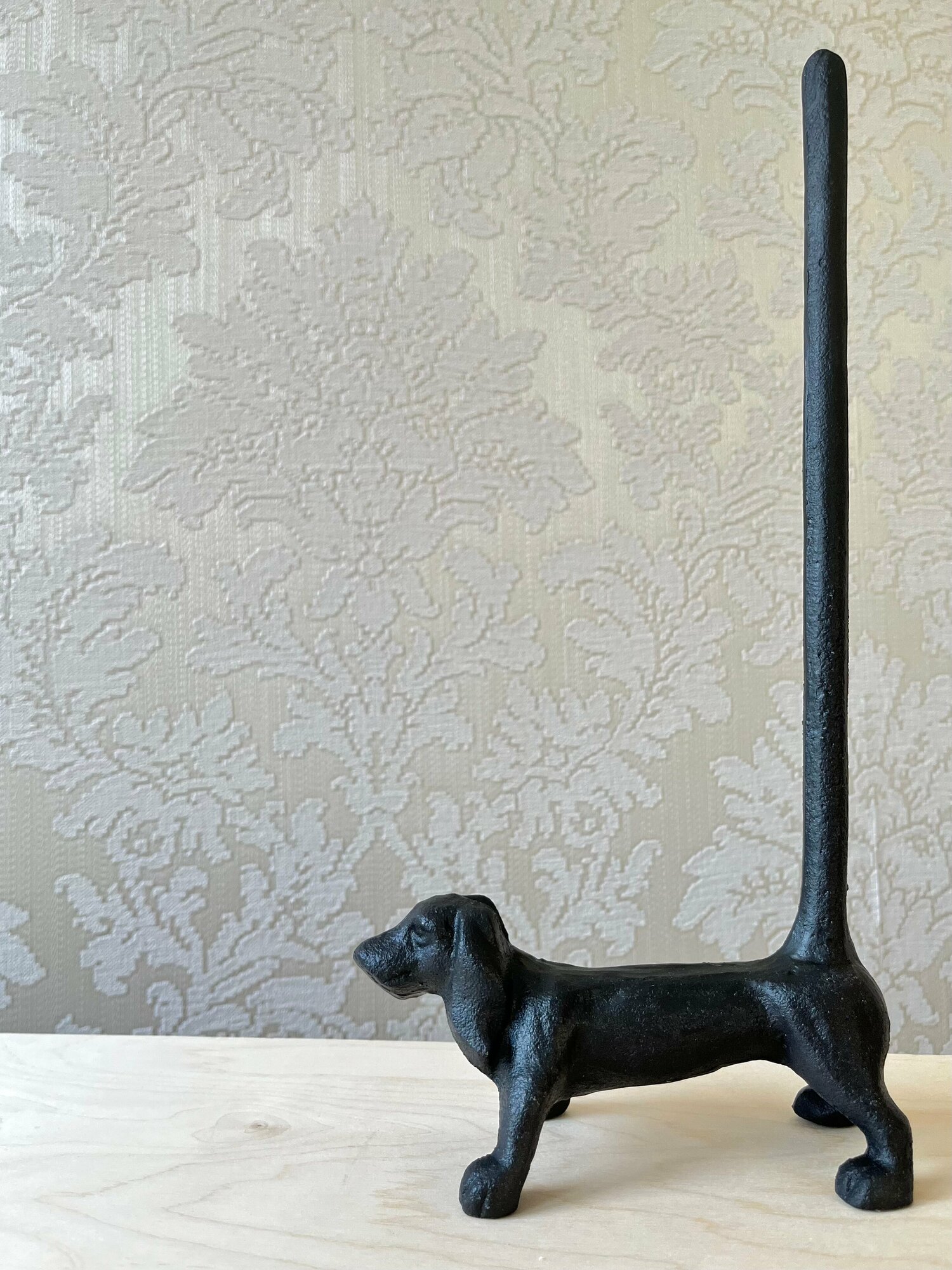 Держатель кухонный для полотенец собачка / VILAGIO / Holder/dog10/Black