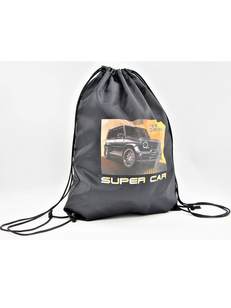 Мешок для обуви "Внедорожник" черный, 35*45см