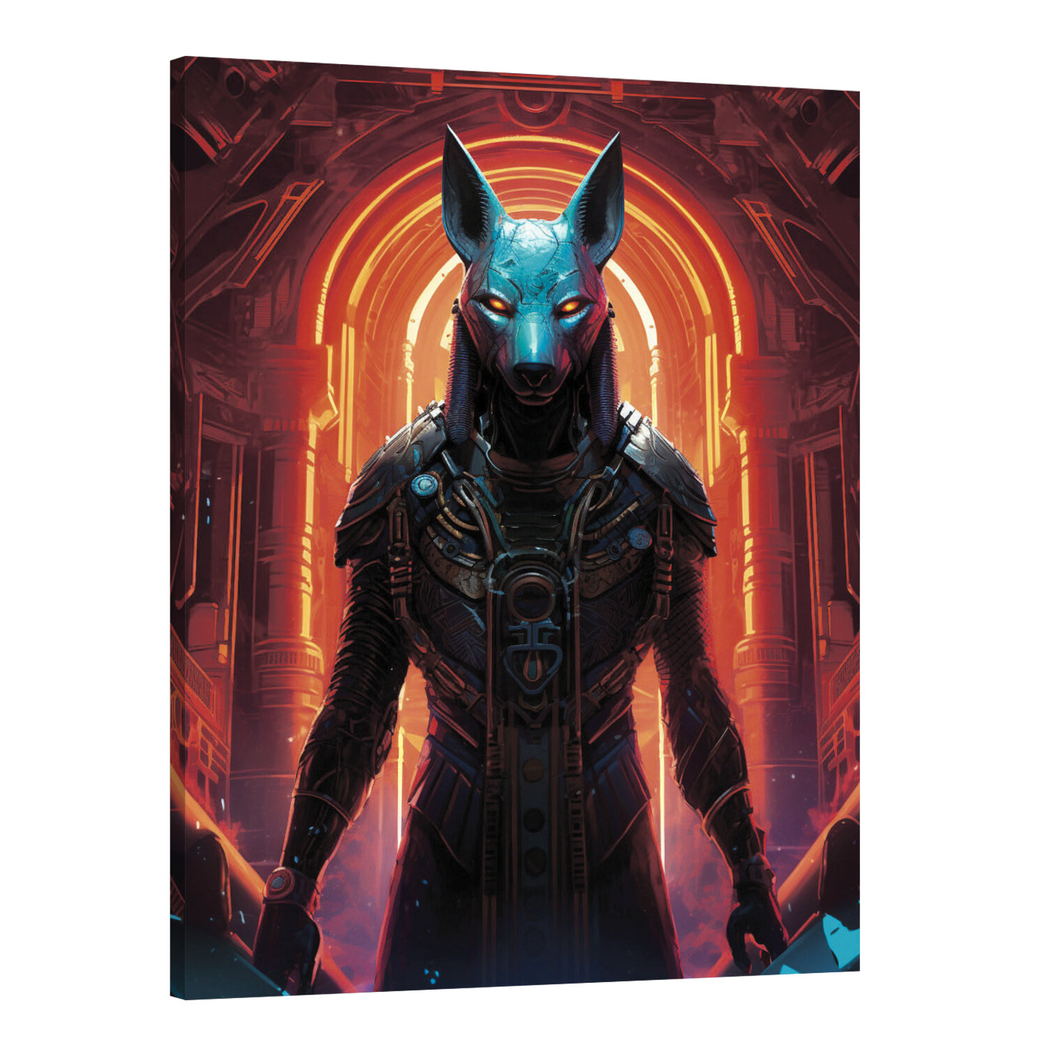 Интерьерная картина 50х70 "Анубис: хранитель тайных знаний"