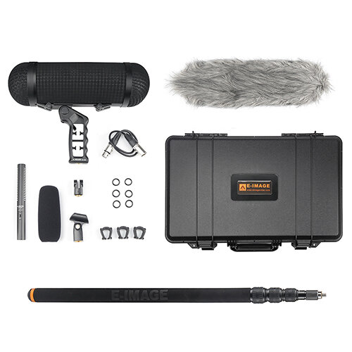 Микрофон с комплектом аксессуаров E-Image BPMK1 Microphone kit with Boompole & Blimp