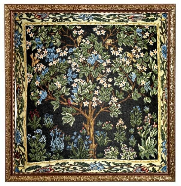 Гобеленовая картина "Древо жизни Моррис. У" 50х50