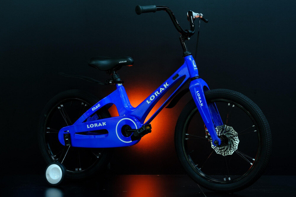 Велосипед магниевый детский Lorak Mag 14 Синий под рост 98 - 106см.